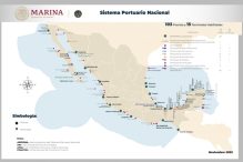 Mapa del Sistema Portuario Nacional – ASIPONA Altamira